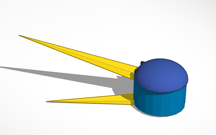 3D design hummingbird beak - Tinkercad