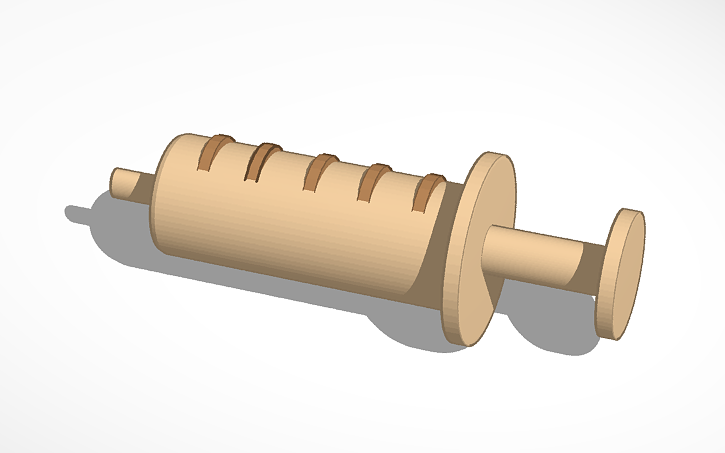 3D design Syringe Draft- Model - Tinkercad