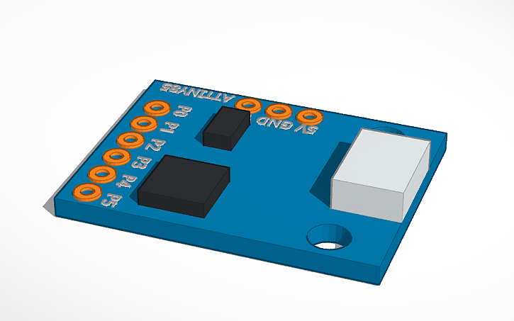 3D design Digispark Attiny85 - Tinkercad