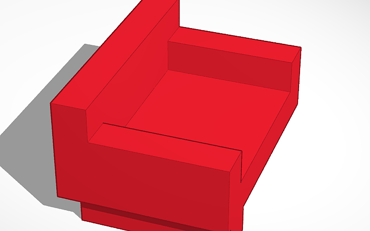3d Design Sofa Tinkercad