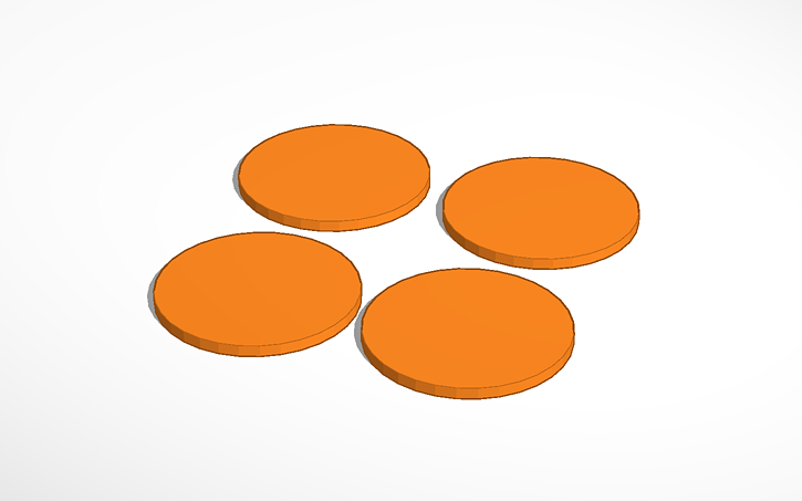 3D design 2 Inch Discs - Tinkercad