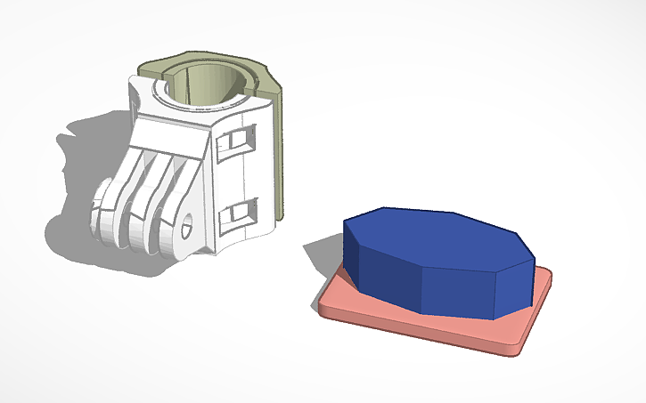 3D design PPG Gopro 15mm Tube Mount - Tinkercad