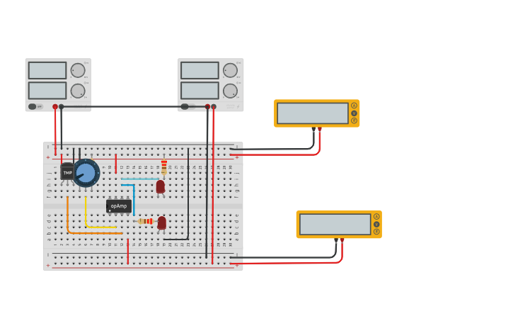Circuit design P2 Circuito 1 | Tinkercad