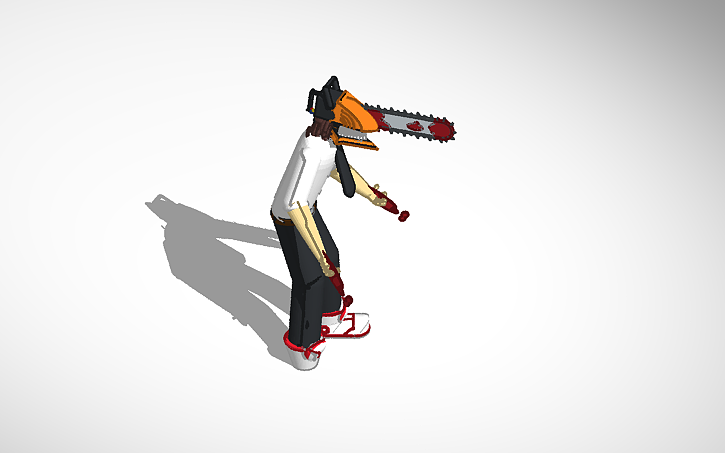3d Design Chainsaw Man Denji Tinkercad