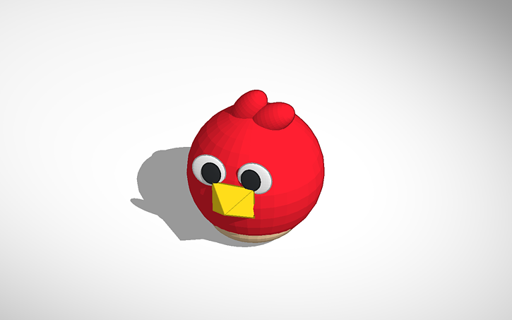 3D design cute bird - Tinkercad