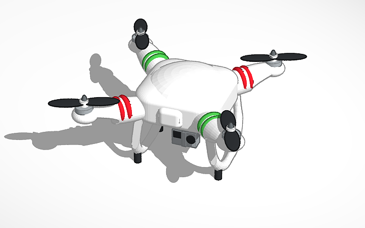 3D design Drone with camera - Tinkercad