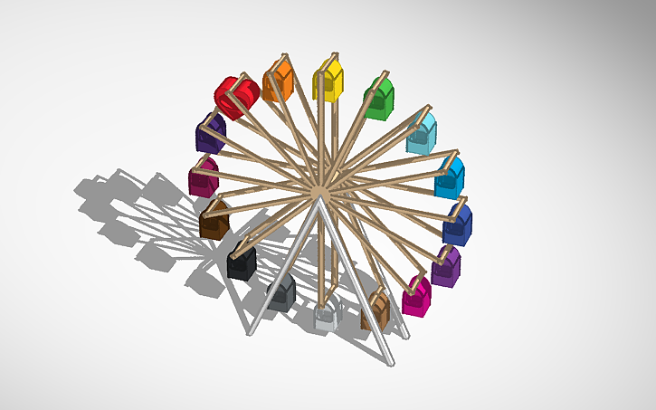 3D design Ferris Wheel - Tinkercad