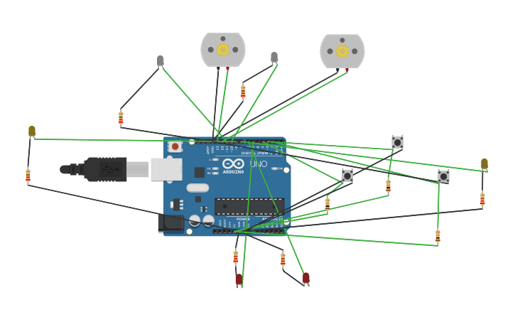 Circuit design RoboCar - Tinkercad