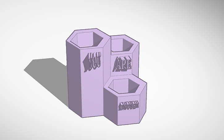 3D design Makeup Organizer - Tinkercad