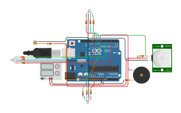 Circuit design Copy of Softuni Project M8 Circuit 22/06/2020 | Tinkercad