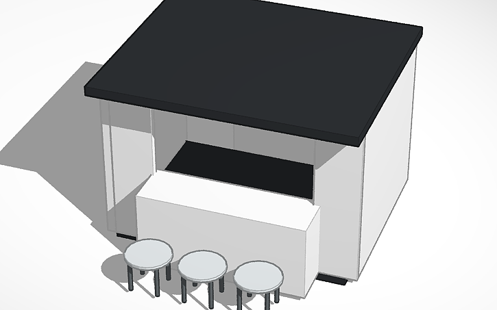 3D design The cafe - Tinkercad