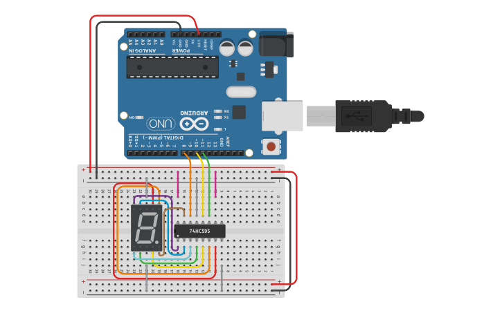 Circuit design Lab 6 Shift Register - Tinkercad Circuit design Lab 6 Shift Register - Tinkercad