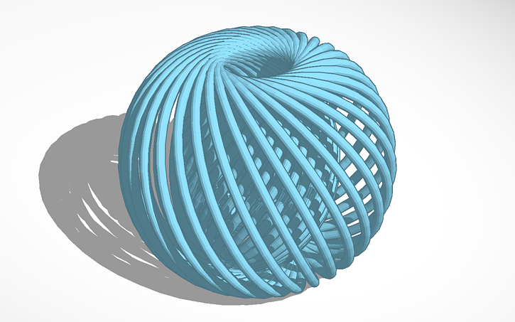 3D design Davis Spiral Art - Tinkercad