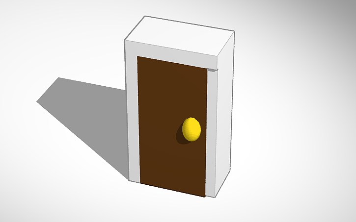 3D design Door - Tinkercad