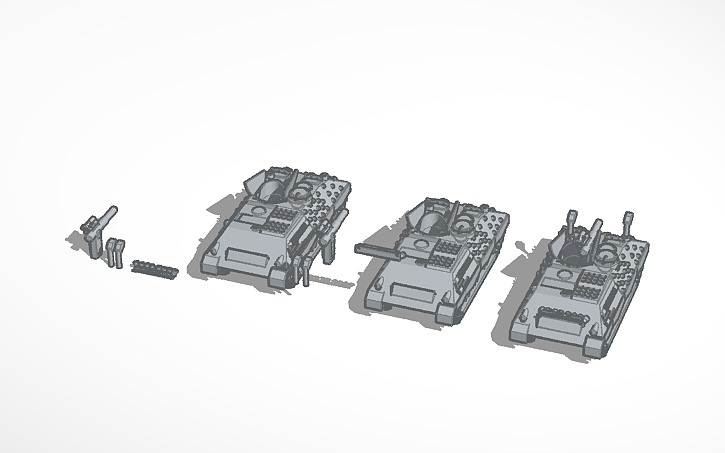 3D design Panzer Jaguar - Tinkercad