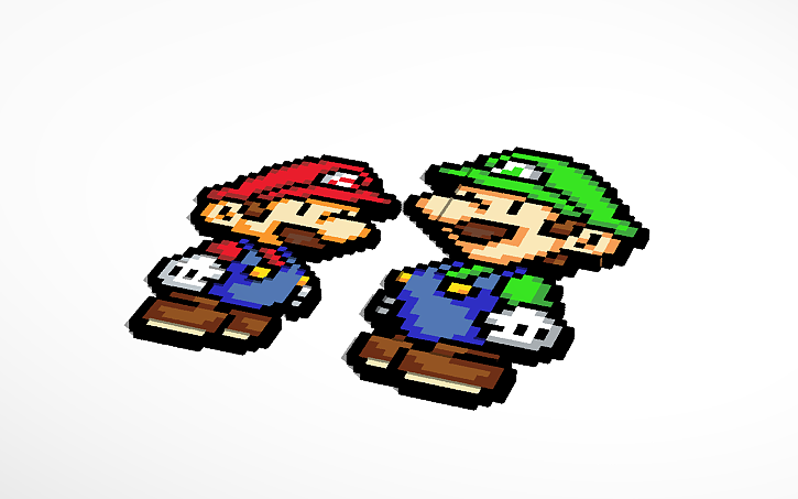 3D design Avatar PixelArt - Tinkercad