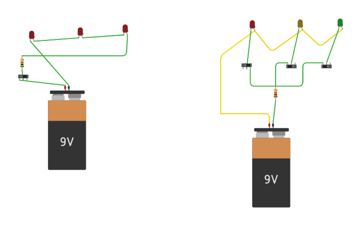 Circuit Design Rangkaian Paralel Tinkercad