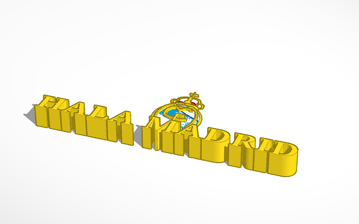 3D design Real Madrid - Tinkercad