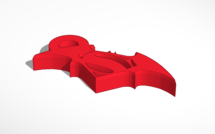 3D design Batman V Superman | Tinkercad