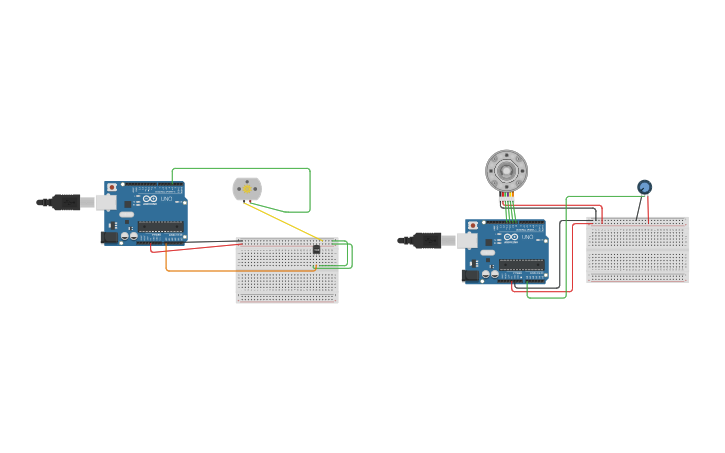 Circuit design STEPPER/DC MOTOR - Tinkercad