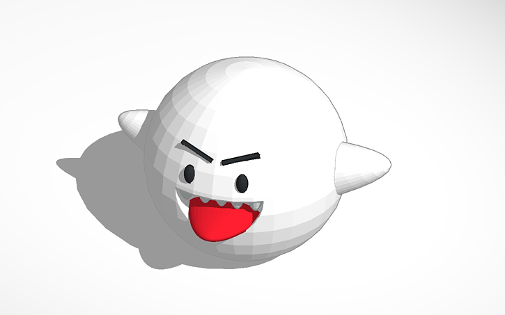 3D design Super Mario Ghost - Tinkercad