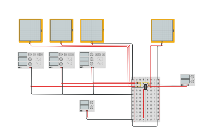 Circuit design Summer Amplifier - Tinkercad