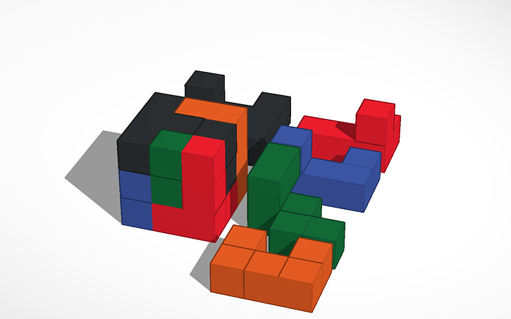 3D design Puzzle Cube - Tinkercad