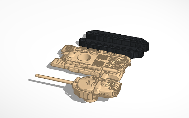 3D design Copy of T29 Heavy Tank For 3D Printing - Tinkercad