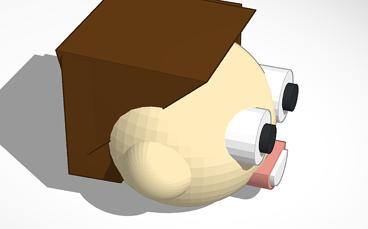 3D design head - Tinkercad