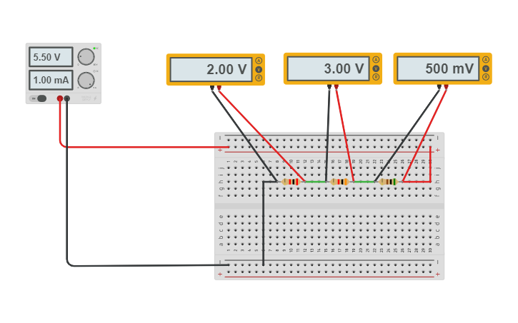 Circuit design ELEN1000 Lab 1 - Activity 5 Part 1 | Tinkercad