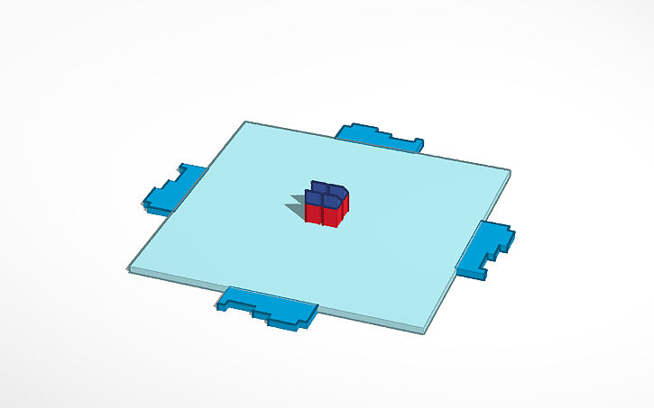 3D design Level Plate Template - Tinkercad