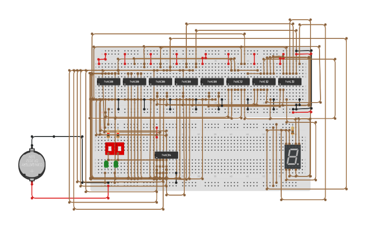Circuit design UNSIMPLIFIED EXAM - Tinkercad
