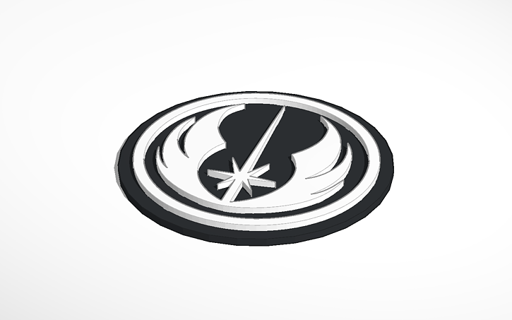 3D design Jedi Symbol - Tinkercad