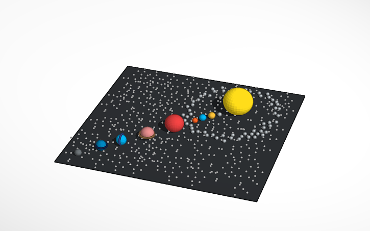 3D design Solar System - Tinkercad