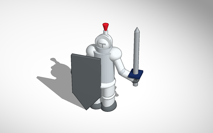 3D design Knight Model - Tinkercad