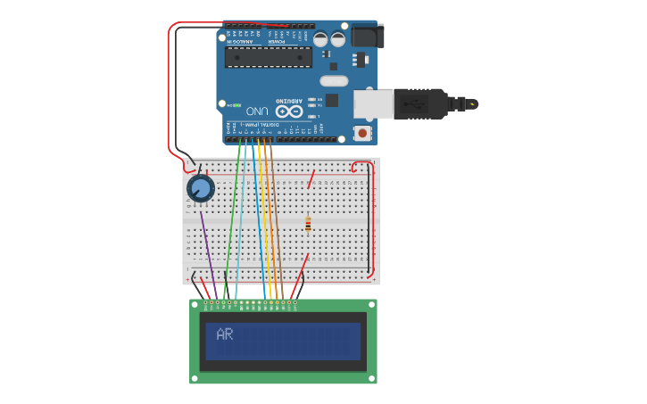 Circuit design SENSOR TEMP LM 35 LCD 16-2 ARDUINO - Tinkercad