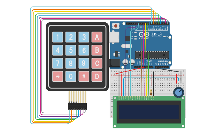 Circuit design display numbers - Tinkercad