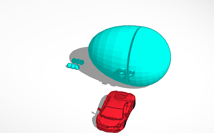 3D design Easter egg - Tinkercad