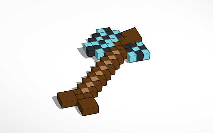 3D design minecraft kong axe | Tinkercad