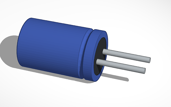 3D design Capacitor - Tinkercad