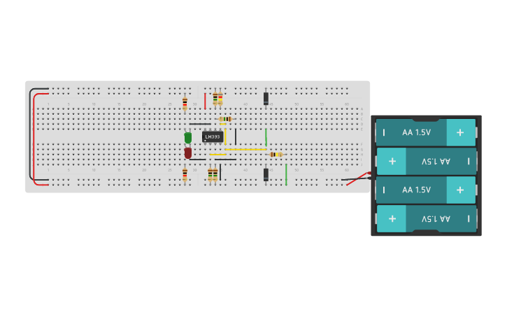 Circuit design Logic Probe - Tinkercad