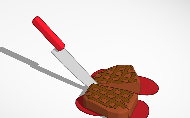3D design steak knife - Tinkercad