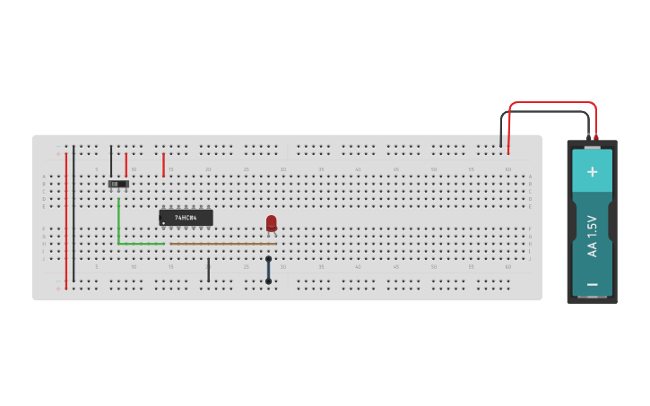 Circuit Design Activity1 Not Gate Tinkercad 