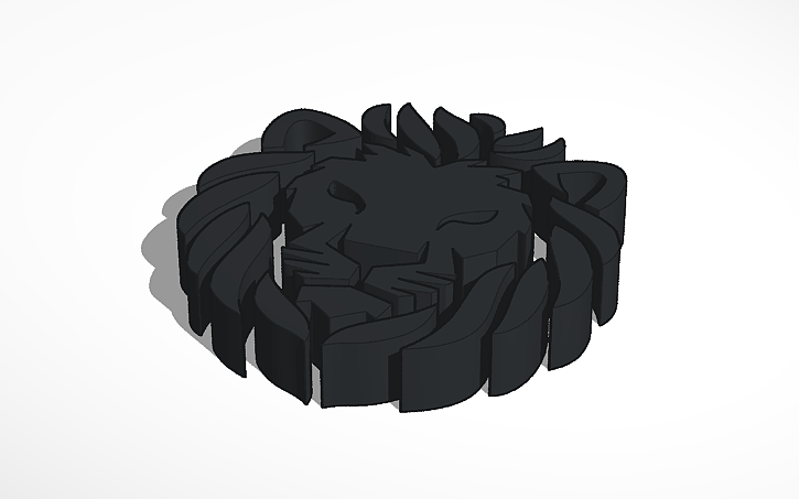 3D design lion - Tinkercad