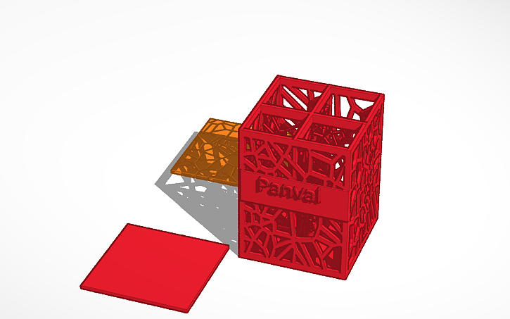 3D design portapenne - Tinkercad