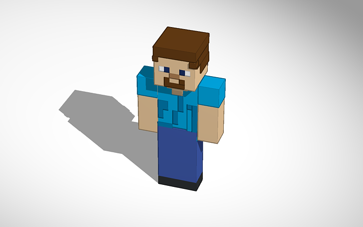 3D design Minecraft Steve | Tinkercad