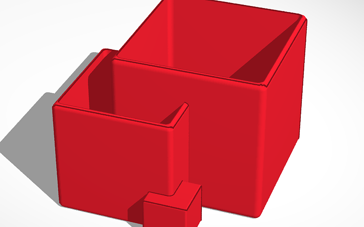 3D design Cube Pencil Holder - Tinkercad