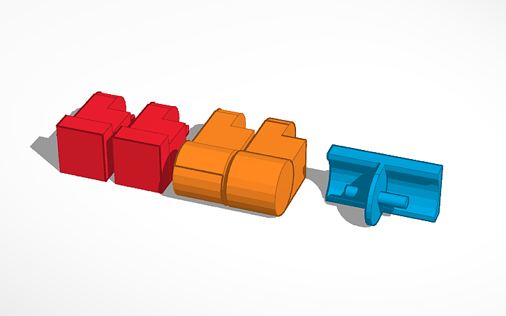 3D design LEGO legs - Tinkercad