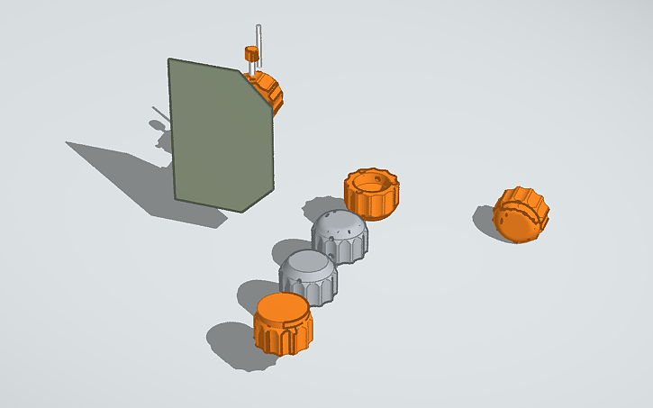 3D design CR door lock inside key knob | Tinkercad
