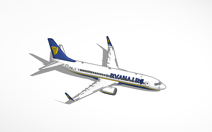 3D design BOEING 737-800 - Tinkercad